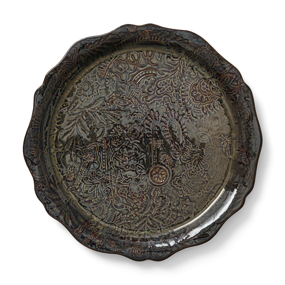 Round Serving Plate - Fig | Sthal - Ceramics | Day and Age | New Zealand